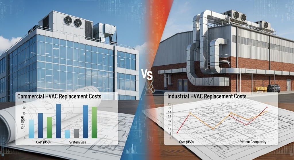 HVAC System Replacement Cost: Commercial vs Industrial